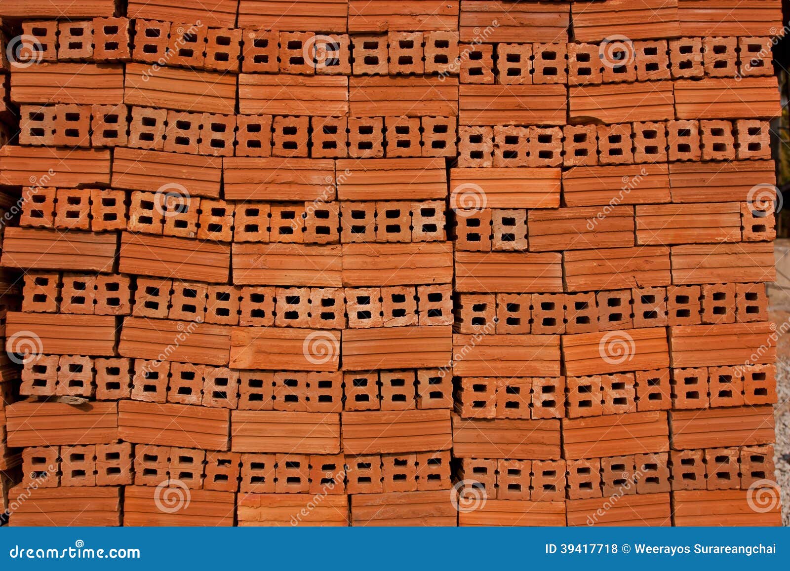 Red Bricks for Its Construction. Stock Photo - Image of color, porous ...