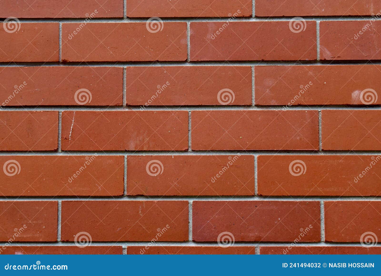Red Bricks Made Concrete Wall Unique Photo Stock Photo - Image of ...
