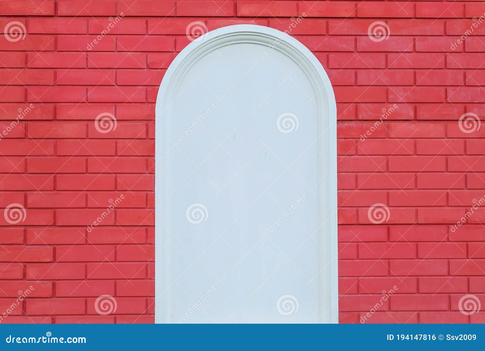 Red Bricks Masonry with White Framework Stock Photo - Image of wall ...