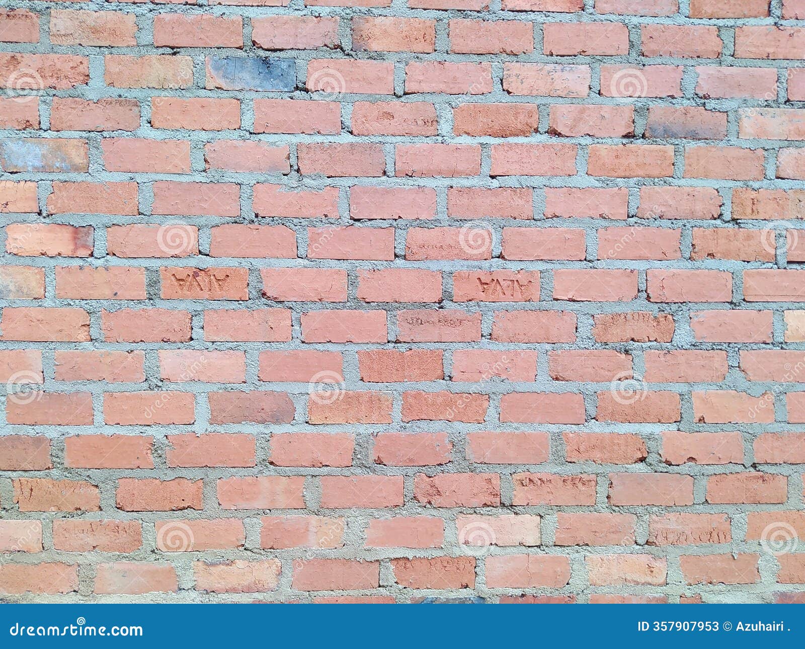 Red Bricks are Seen Binding Together As a Building Wall Editorial Stock ...