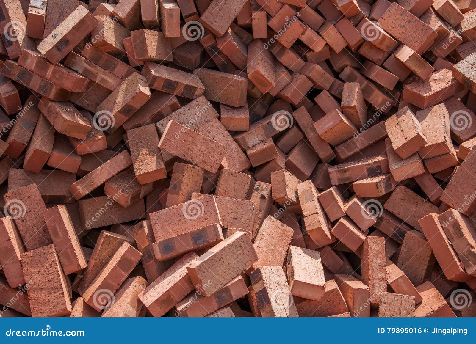 Red Bricks Stacked on Construction Sites Stock Photo - Image of rich ...