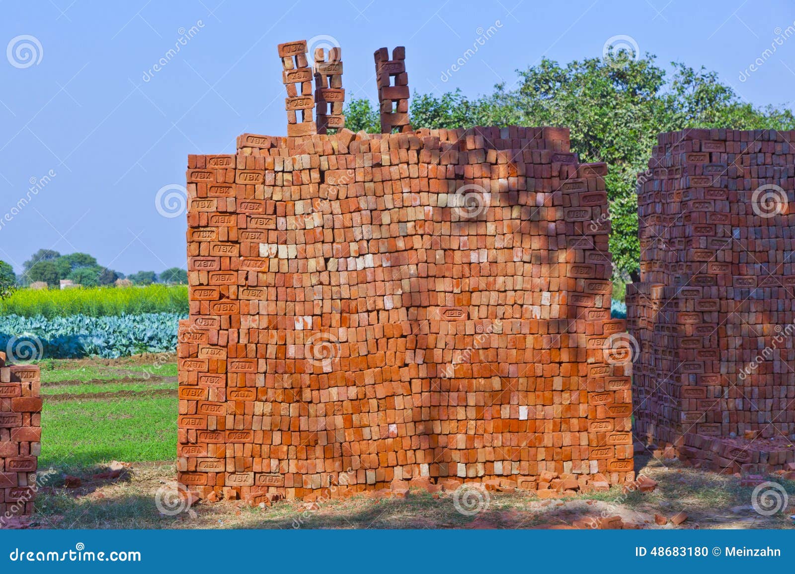 Red Bricks stock photo. Image of ordinary, outdoors, detail - 48683180