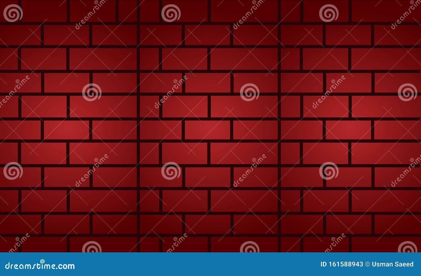 Red Bricks Wall Background Illustration Vector Stock Vector ...
