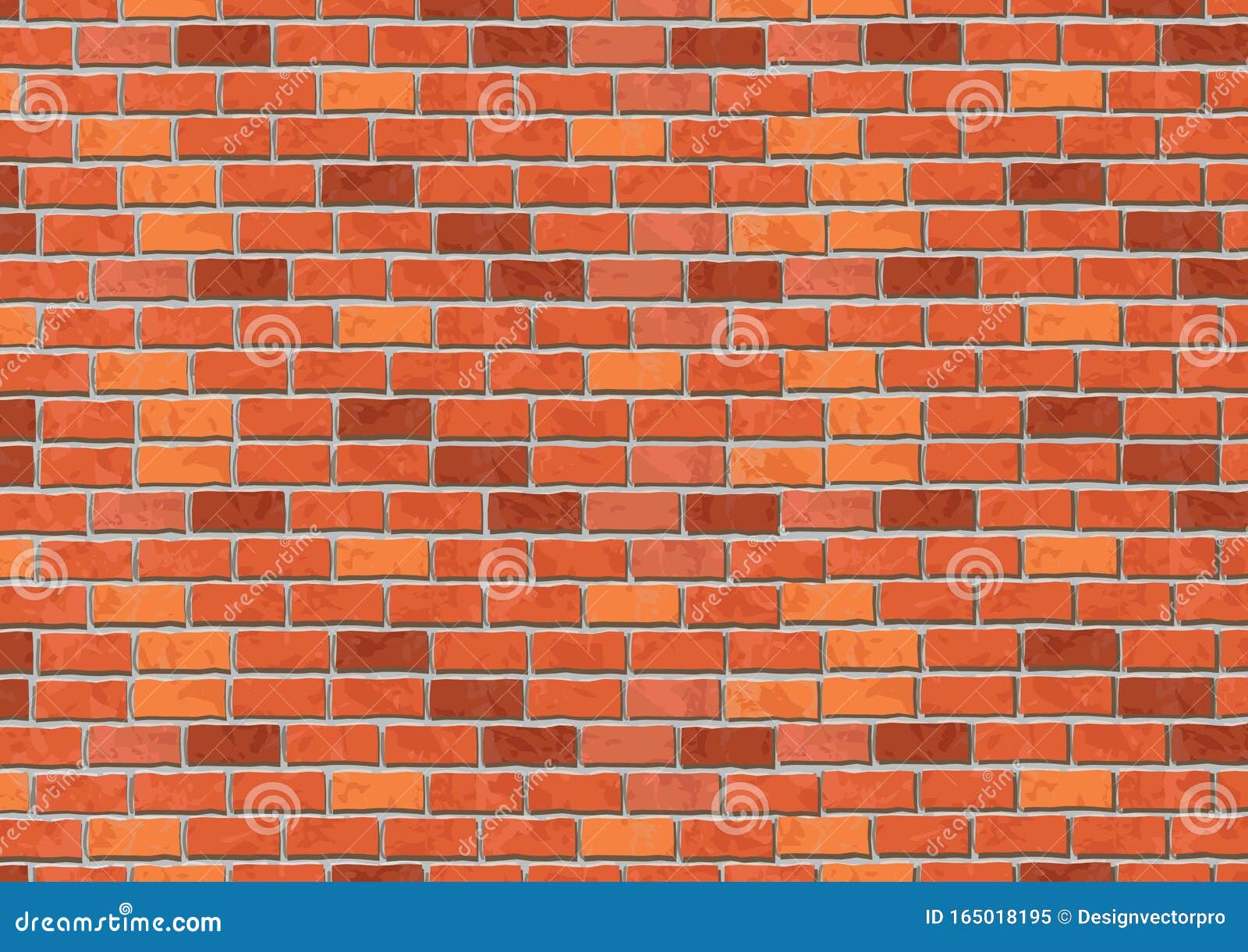 Red Bricks Wall Seamless Pattern Background for Design Stock Image ...