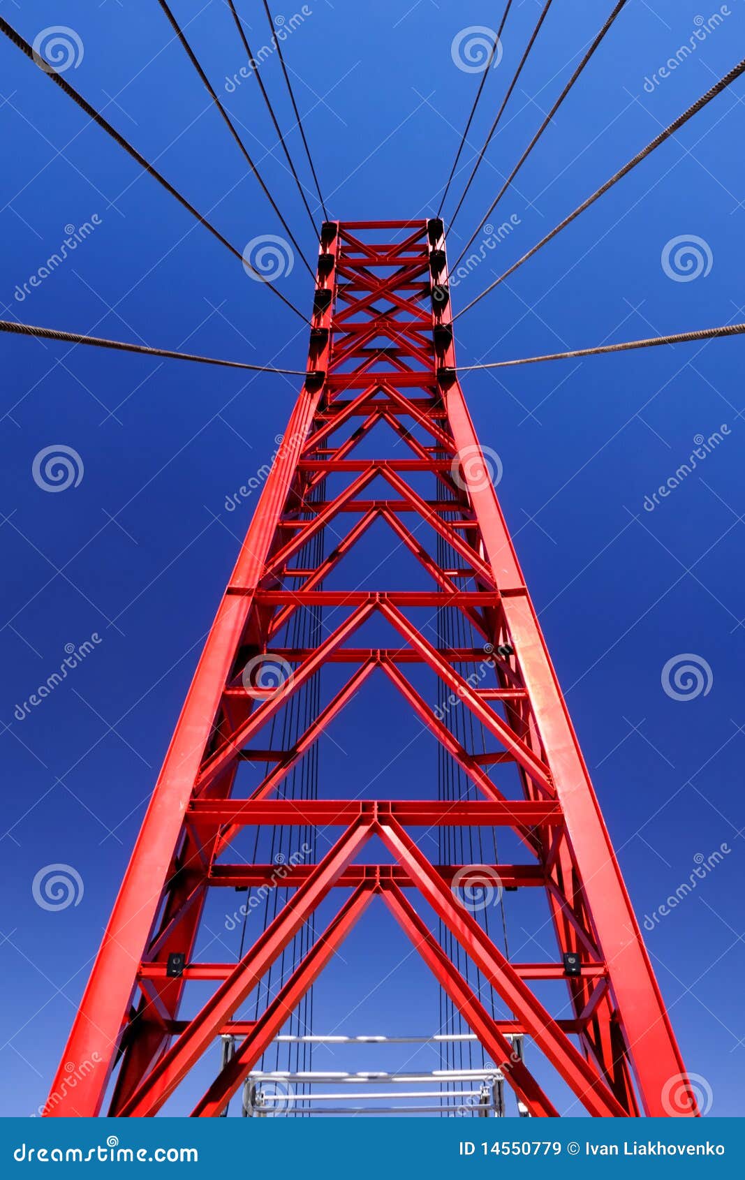 Red Bridge Construction Detail Stock Image - Image of detail ...