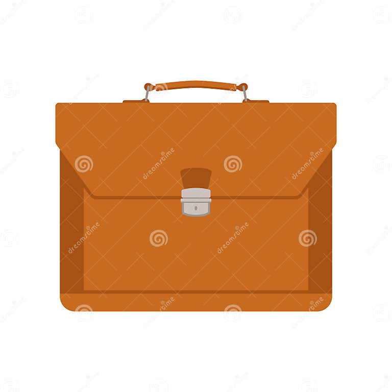 Red Briefcase Vector Illustration Flat Style Front Stock Vector ...