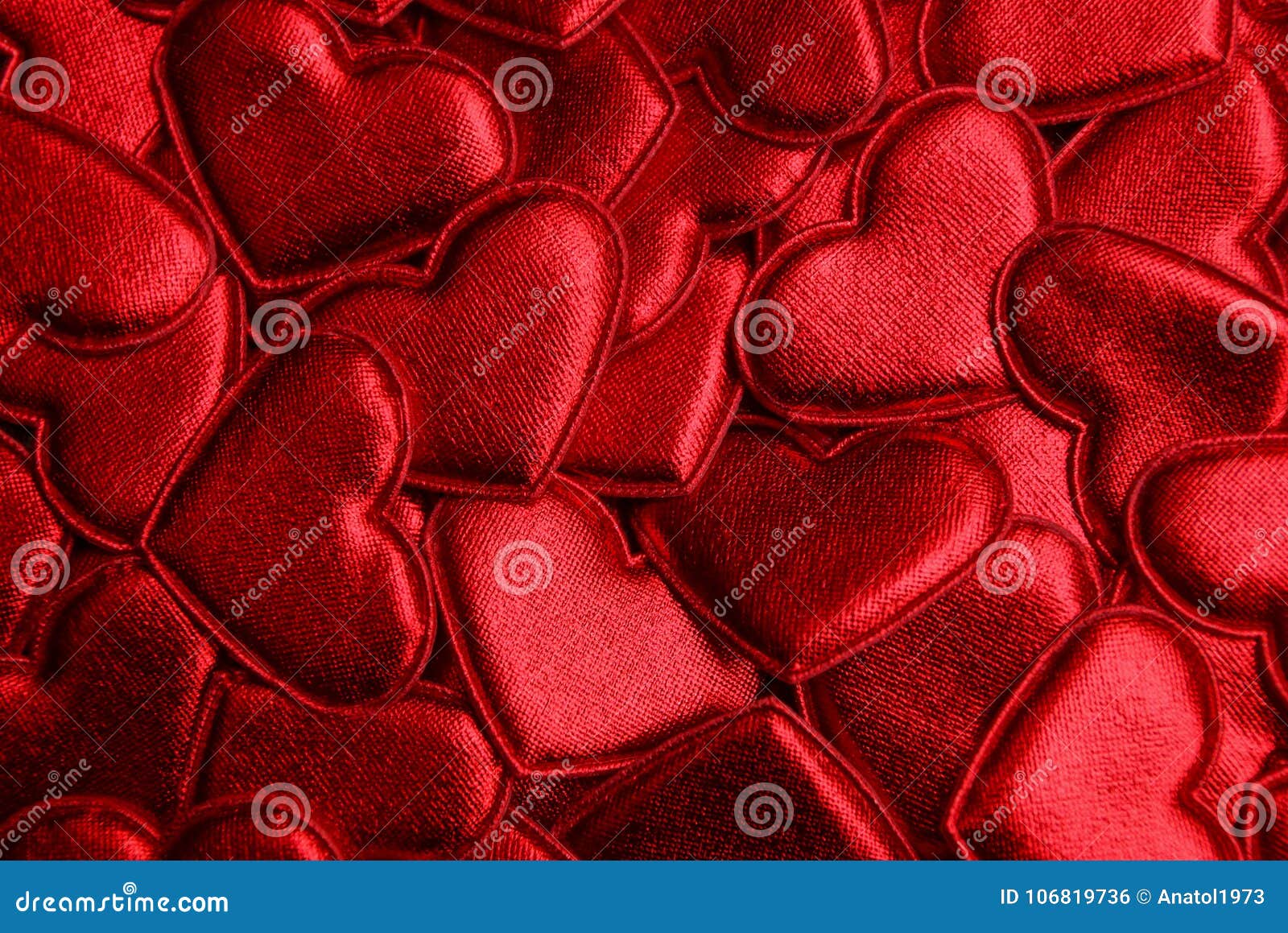 Red Bright Texture of Small Decorative Hearts Stock Photo - Image of ...