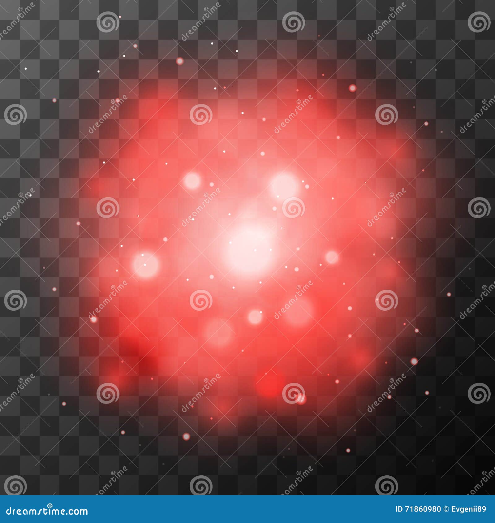 Red Bright Light, Magic Effect Stock Illustration - Illustration of ...