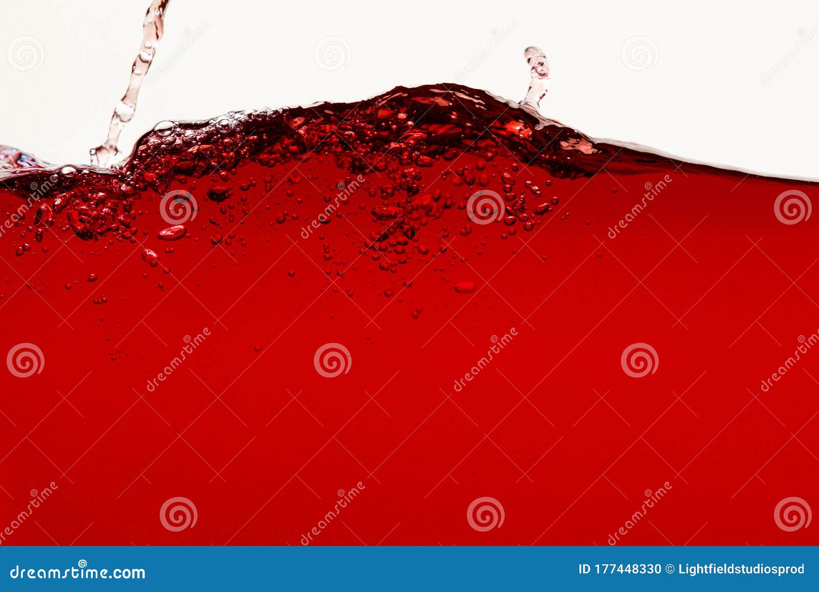 Bright Liquid with Splash Isolated on Stock Photo - Image of bright ...