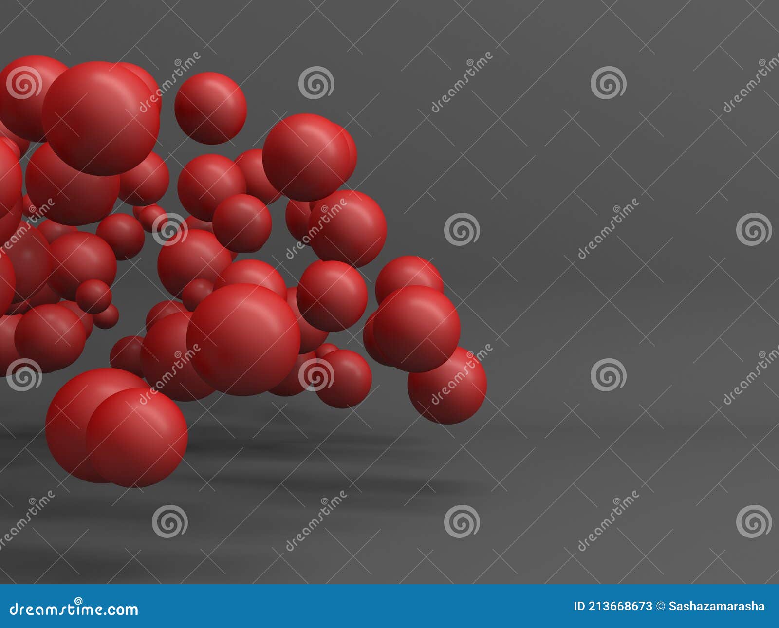 Red Bright Shiny Spheres Wallpaper Stock Illustration - Illustration of ...