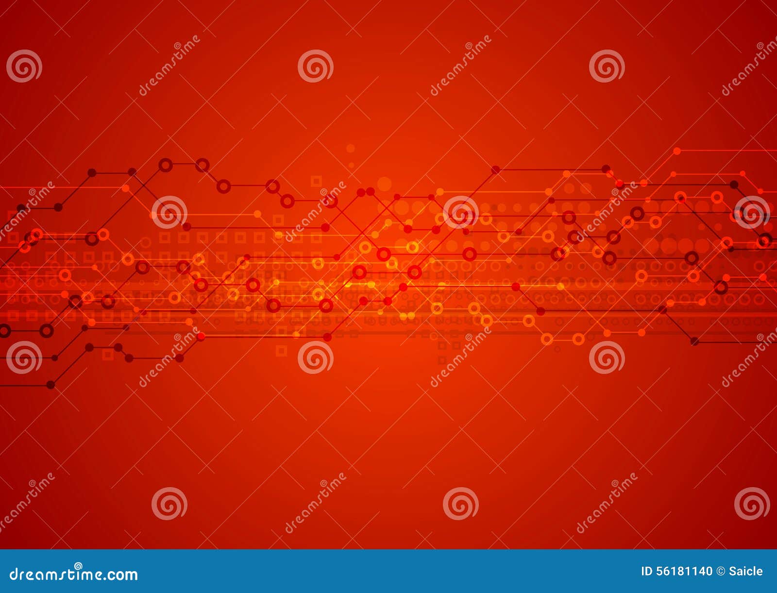 Red Bright Vector Technical Background Stock Vector - Illustration of ...