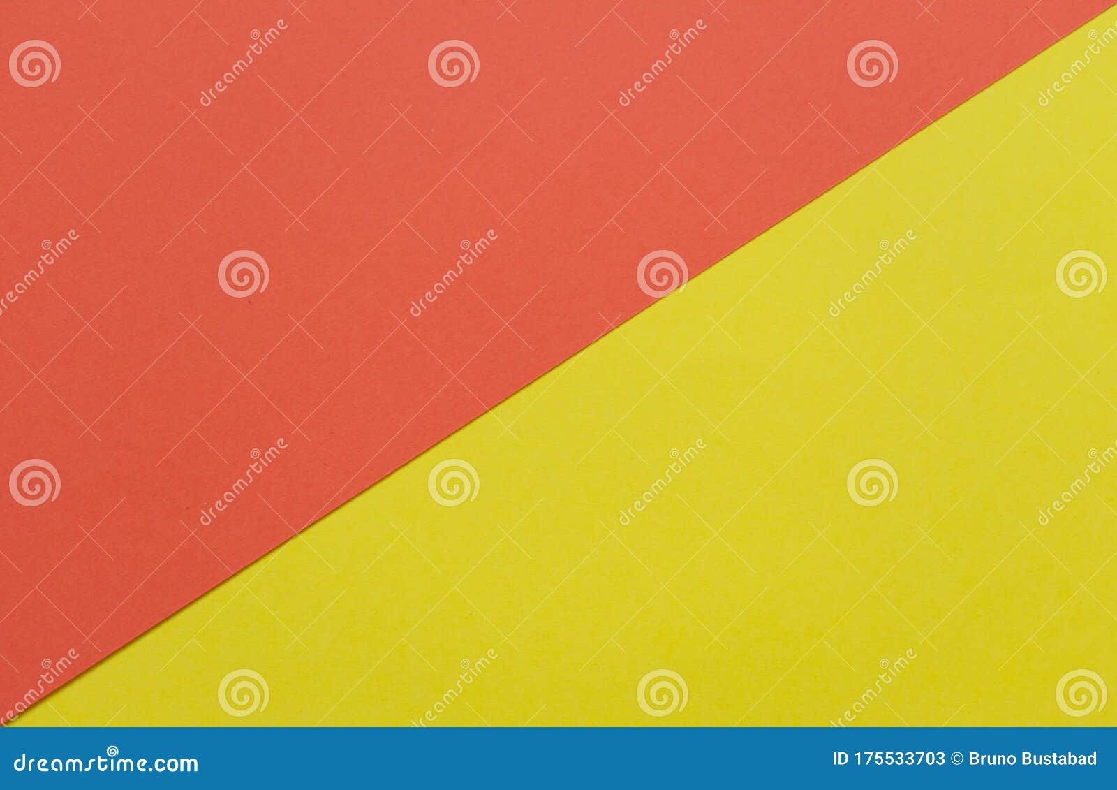 Red and Bright Yellow Cardboard Background, Diagonal Division Stock ...