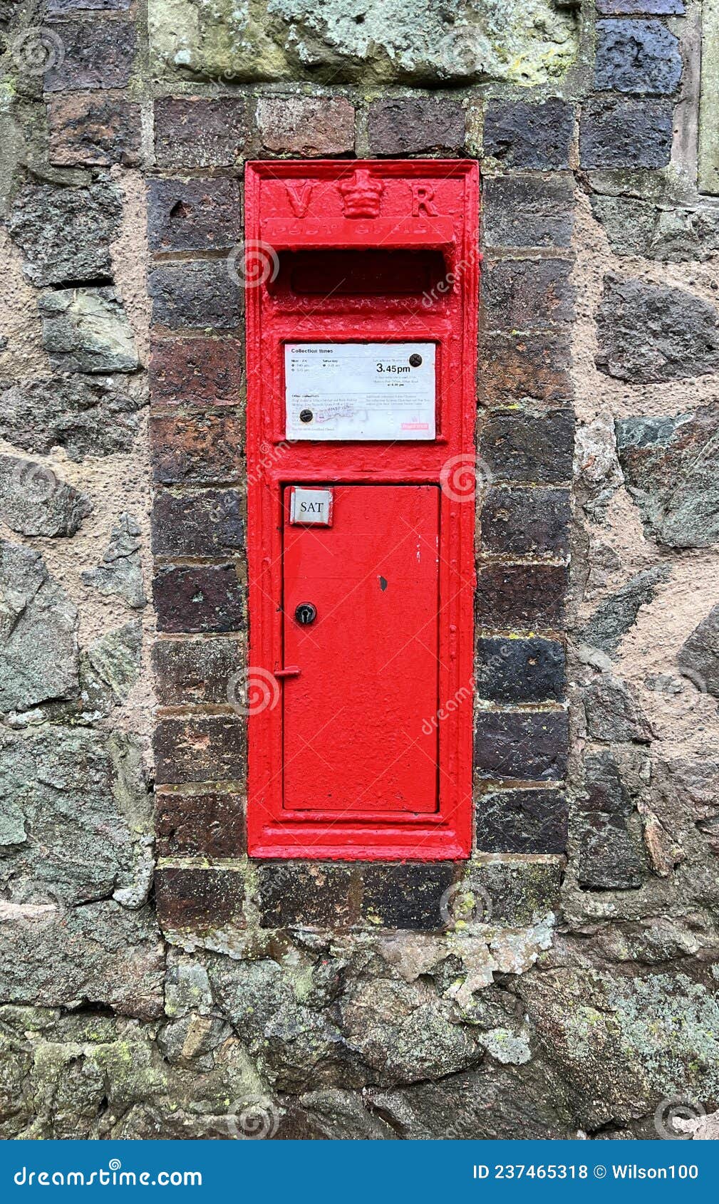 Red British Postbox editorial stock photo. Image of slot - 237465318