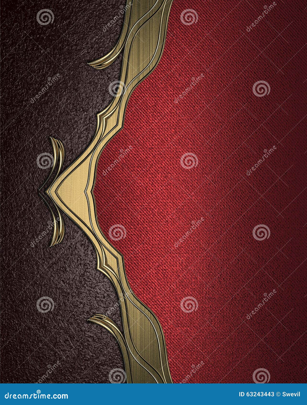 Red and Brown with Gold Pattern. Element for Design. Template for ...