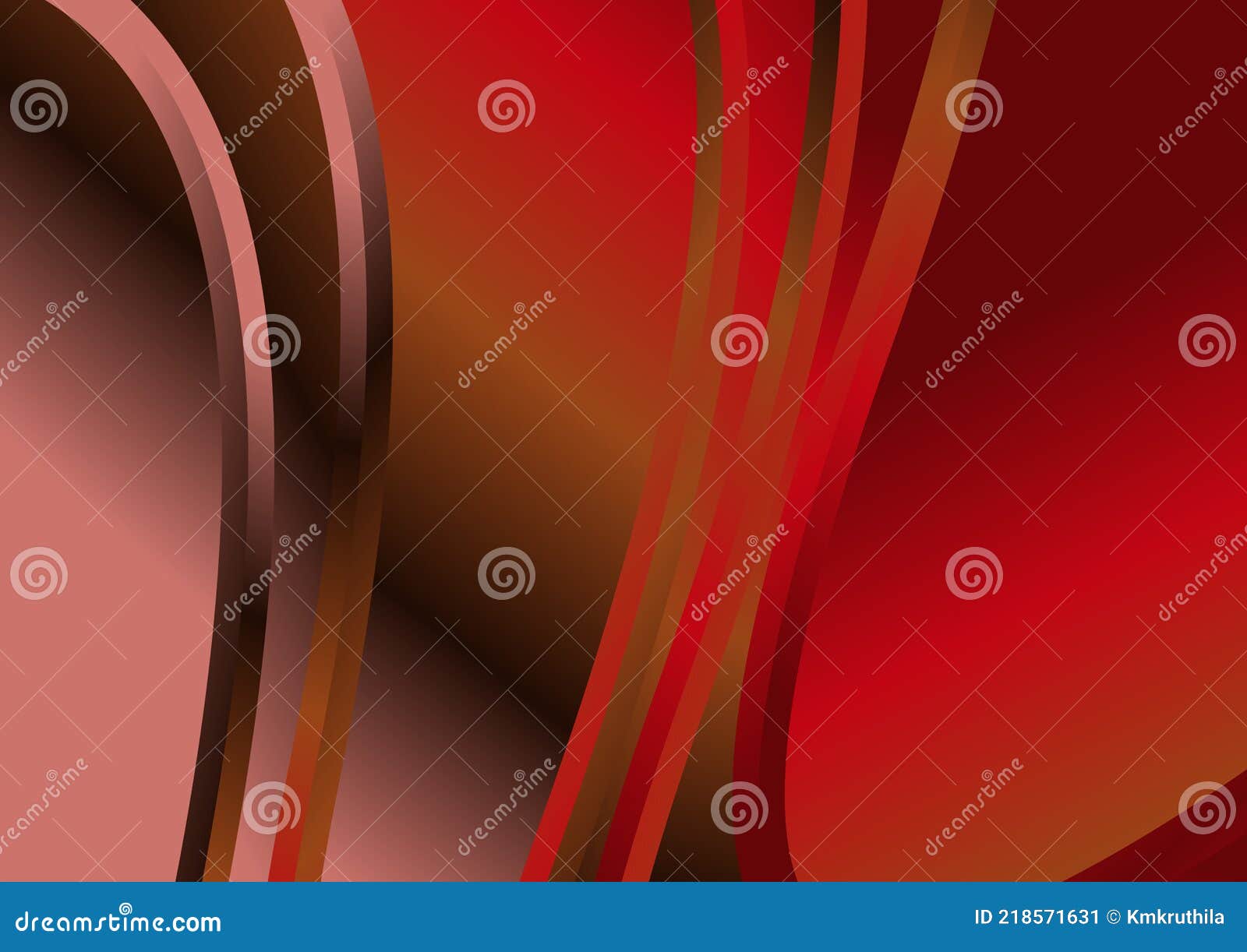 Red and Brown Gradient Vertical Wave Background Template Stock Vector ...
