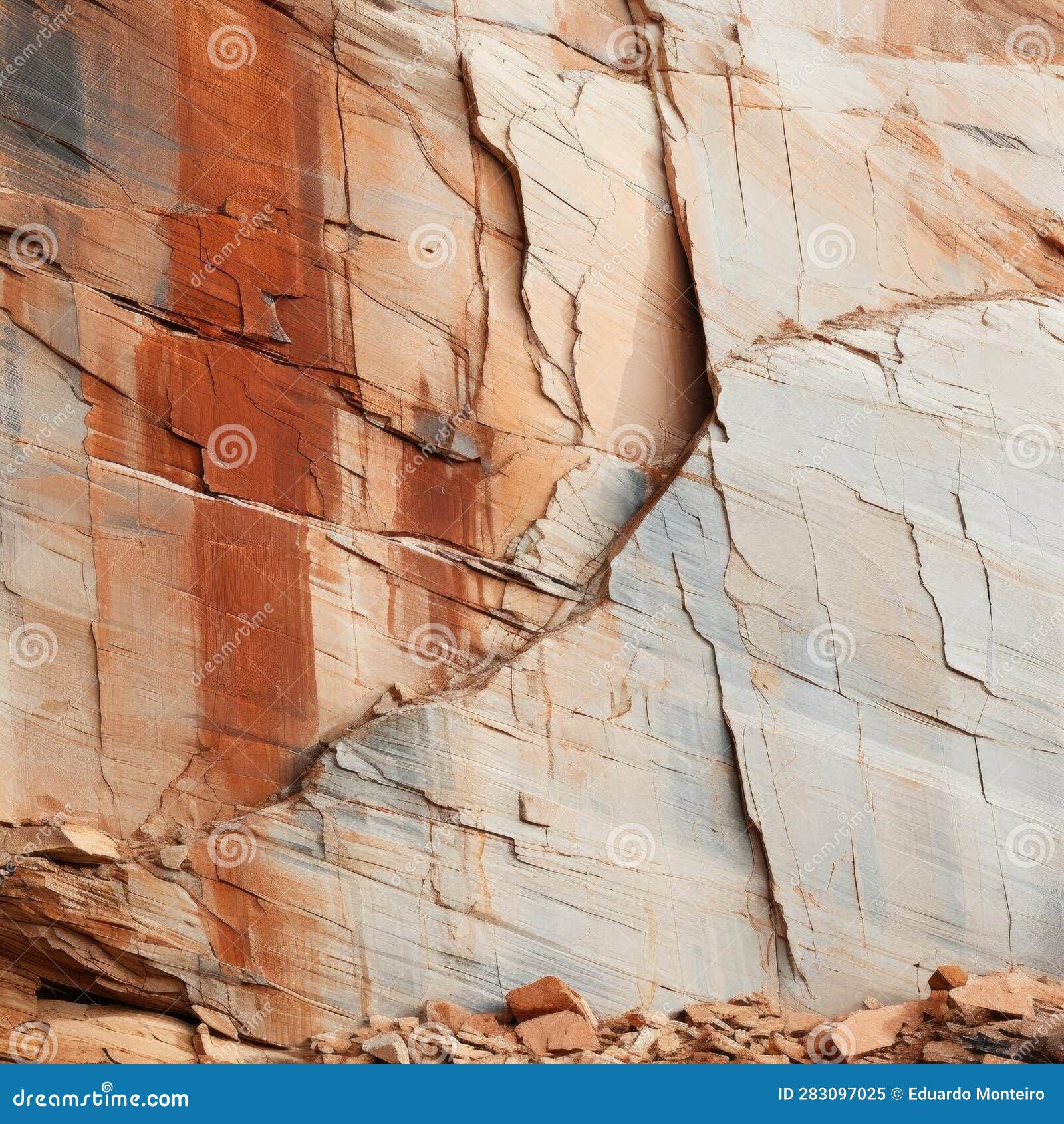 Red, Brown, and Orange Rocks with Layered Compositions Stock ...