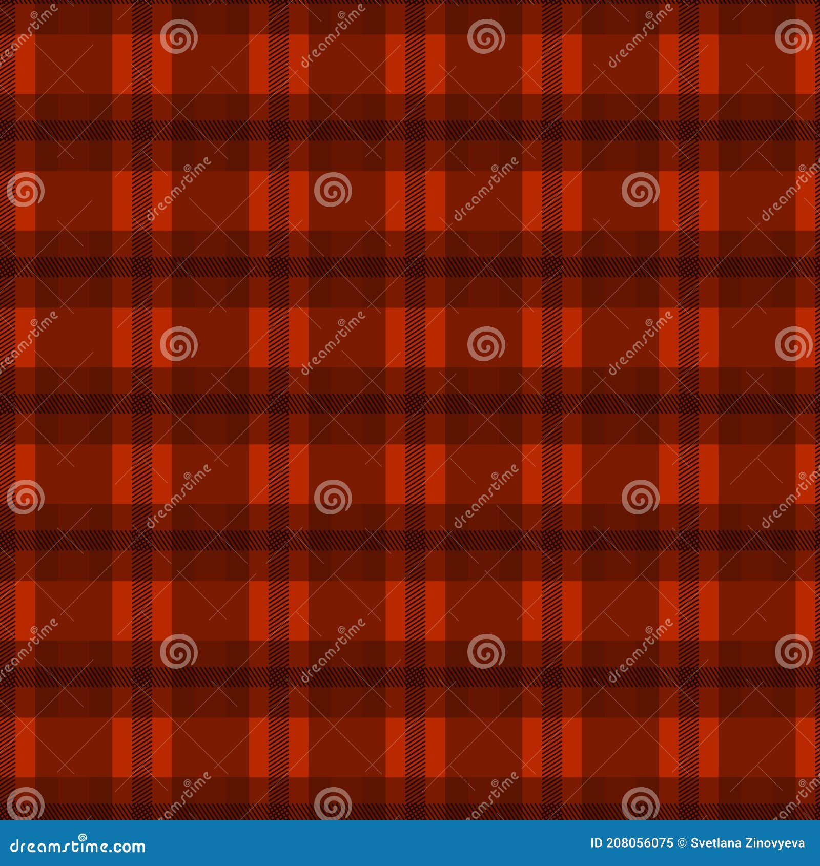 Red-brown Scottish Seamless Pattern. Vector Pattern Stock Vector ...