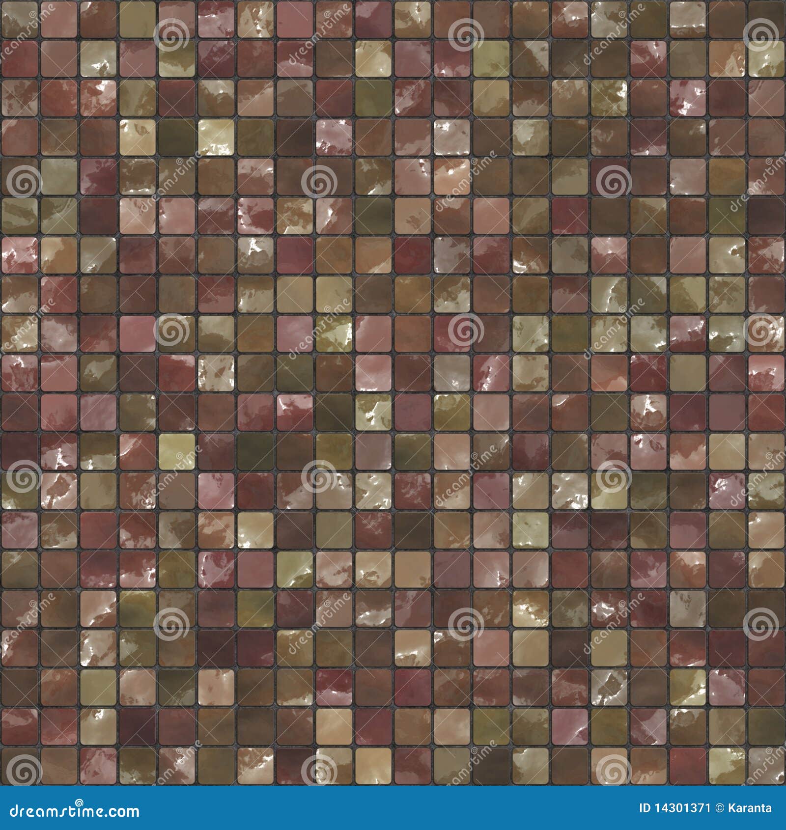 Red and Brown Seamless Tiles Stock Illustration - Illustration of ...