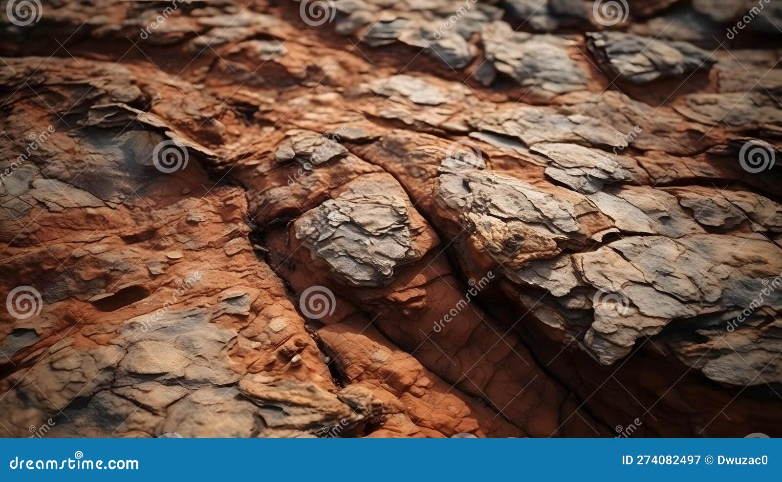Red Brown Mountain Rock Texture, Cracked, Close Up, Generative AI Stock ...