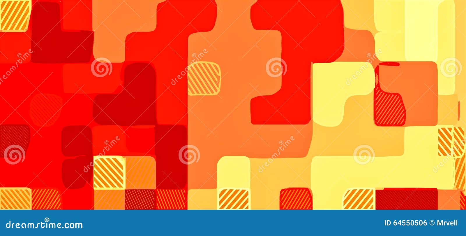 Red Brown and Yellow Drawing Abstract Stock Illustration - Illustration ...