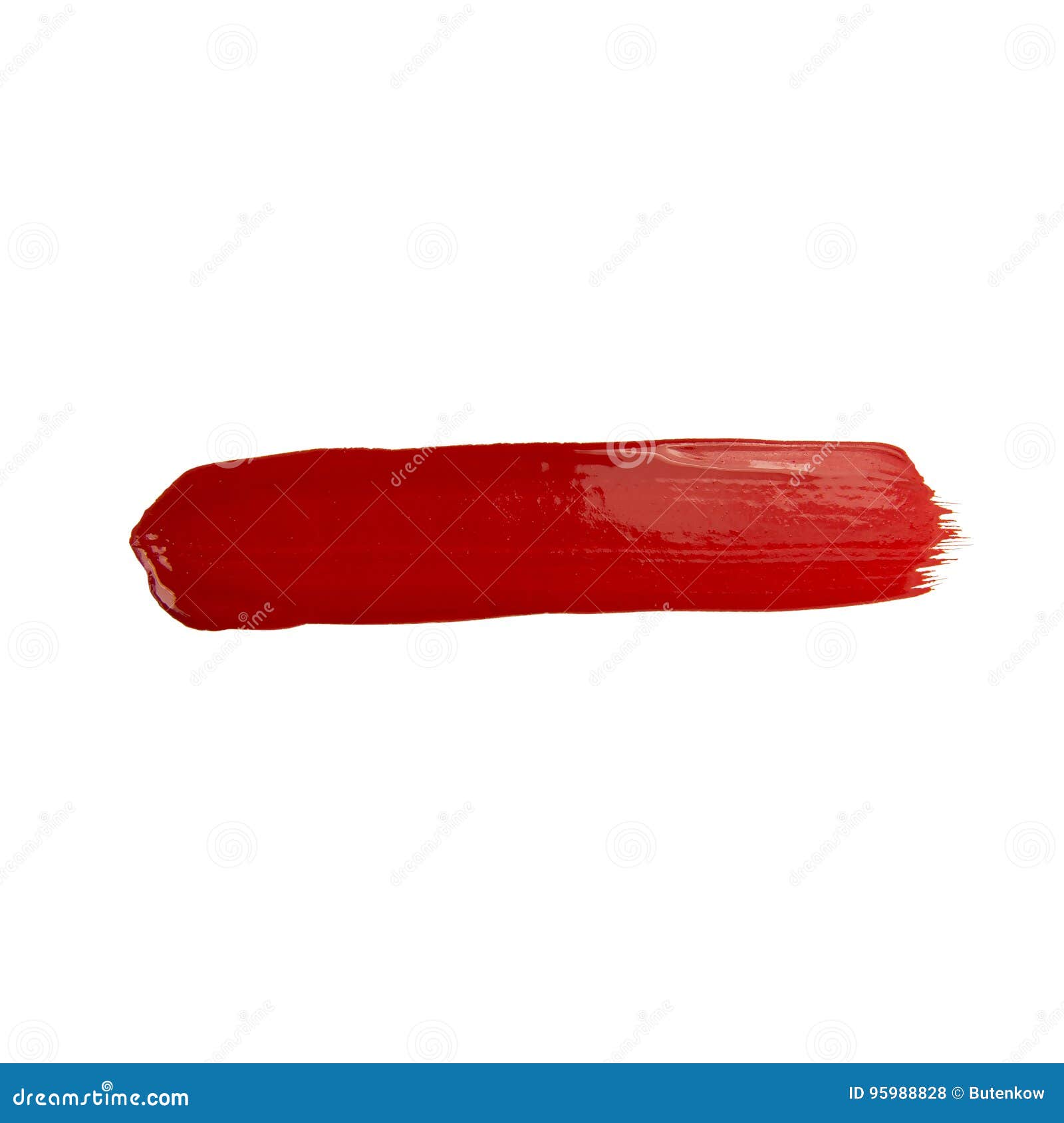 Red brush stroke stock photo. Image of stain, shape, paint - 95988828