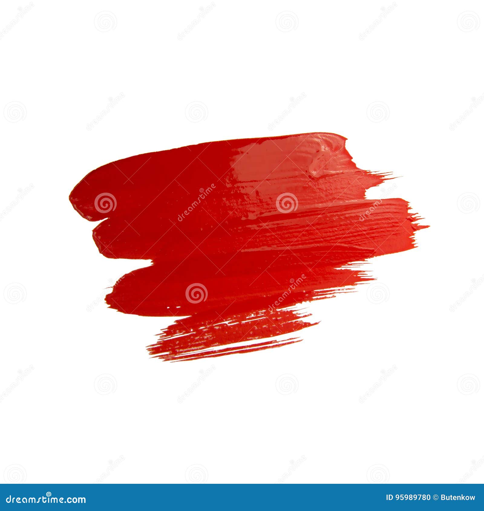 Red brush stroke stock photo. Image of bright, creativity - 95989780