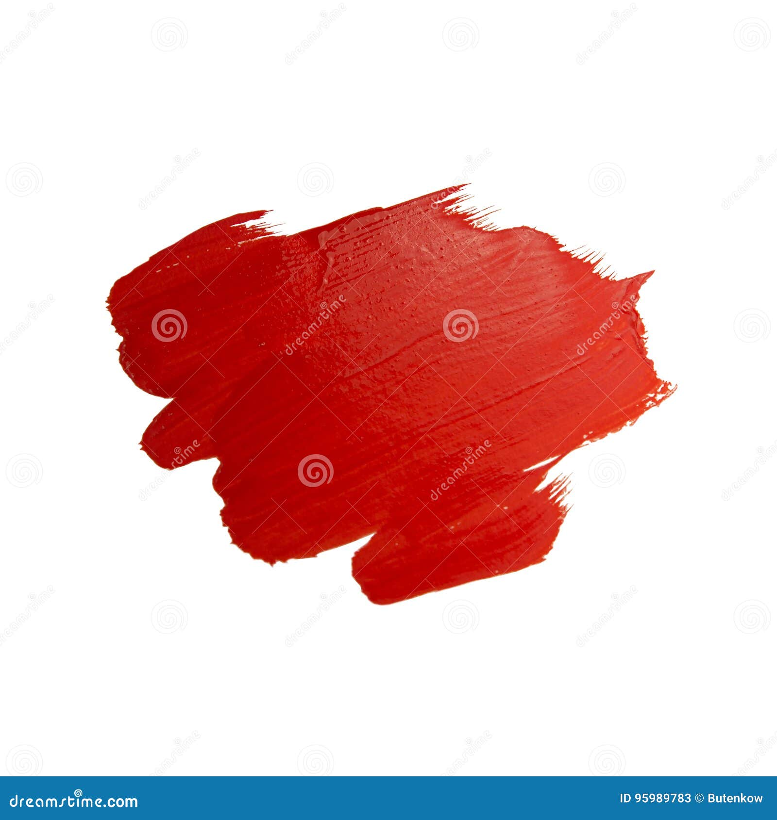 Red brush stroke stock image. Image of design, artistic - 95989783