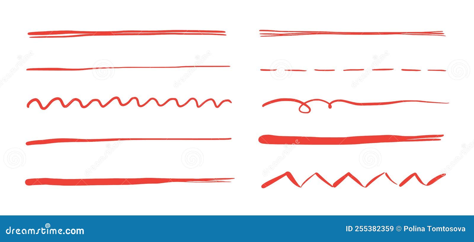 Highlight Emphasize Text Marker Brush Vector Element Or Felt Tip Pen ...