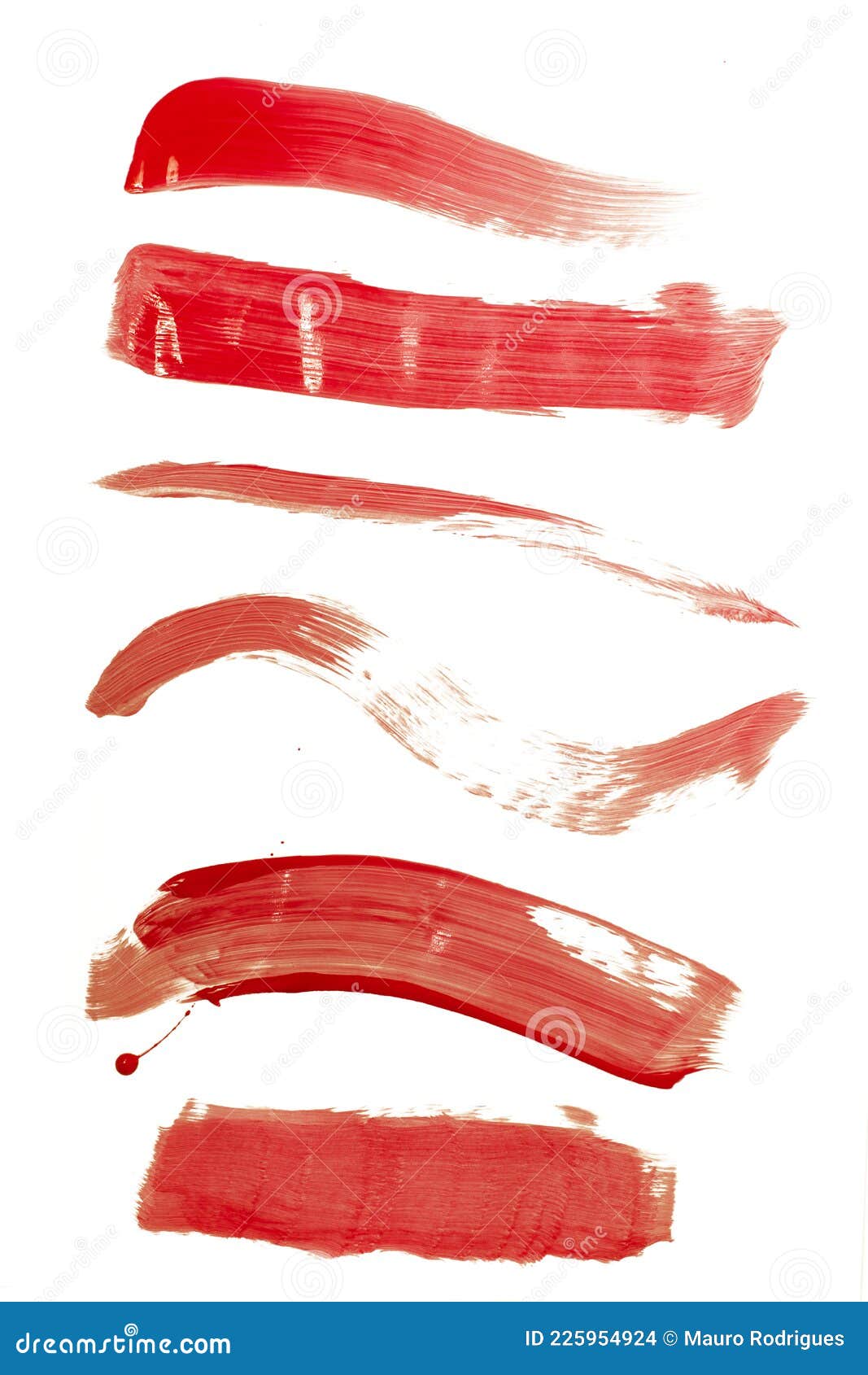 Red brush strokes stock photo. Image of drawing, decoration - 225954924