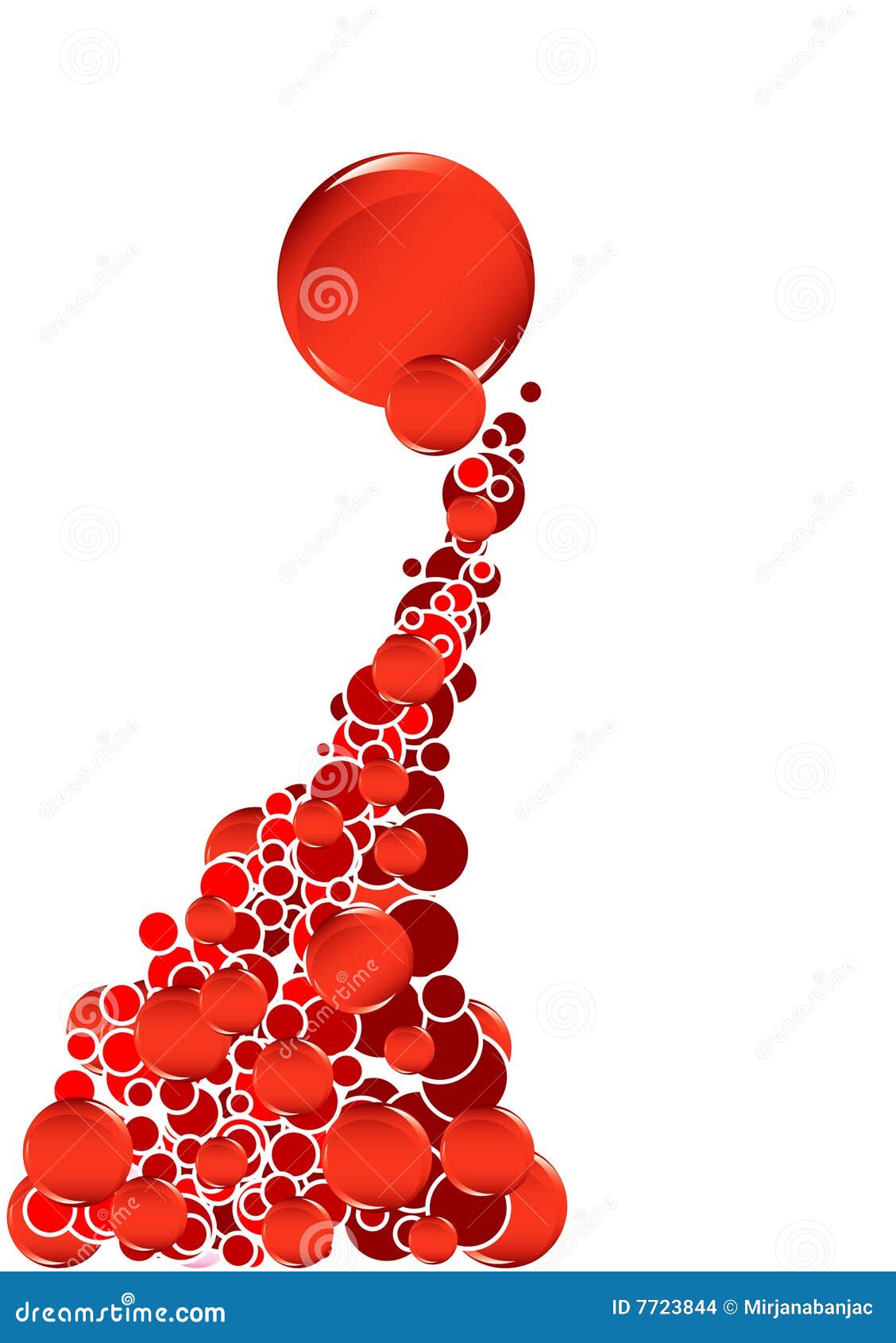 Red bubble stock vector. Illustration of abstract, beauty - 7723844