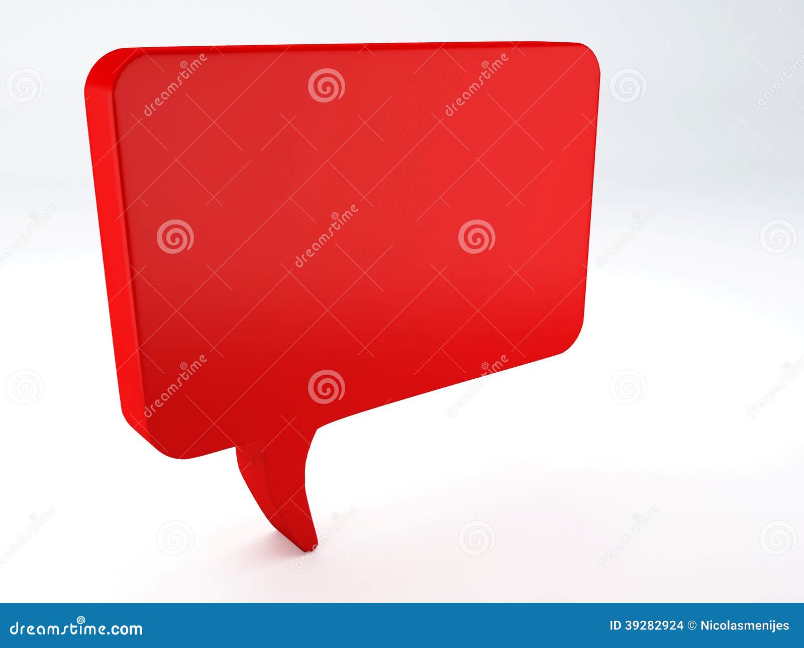 Red Bubble speech icon stock illustration. Illustration of modern ...