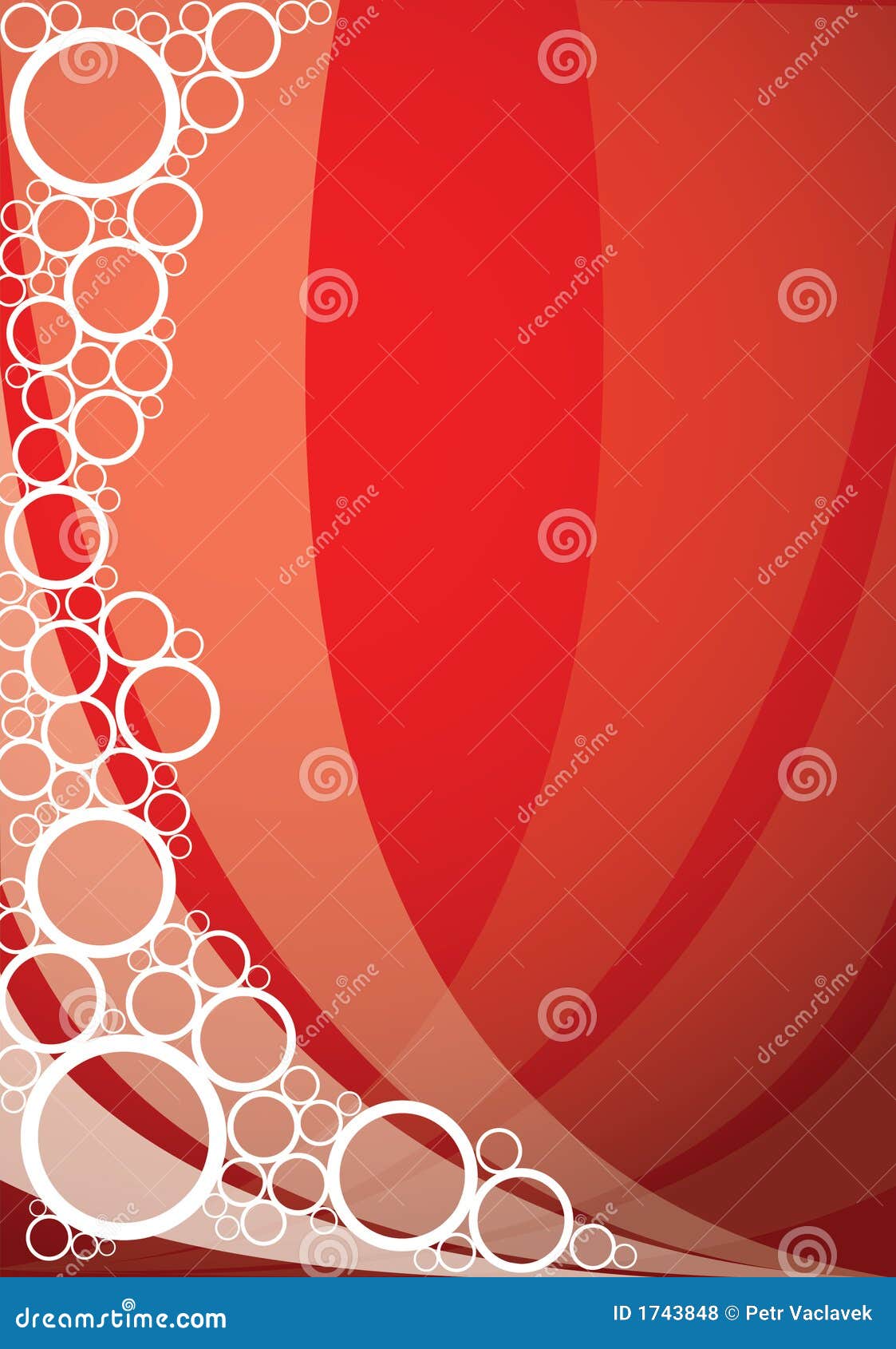 Red bubbles background stock vector. Illustration of drink - 1743848