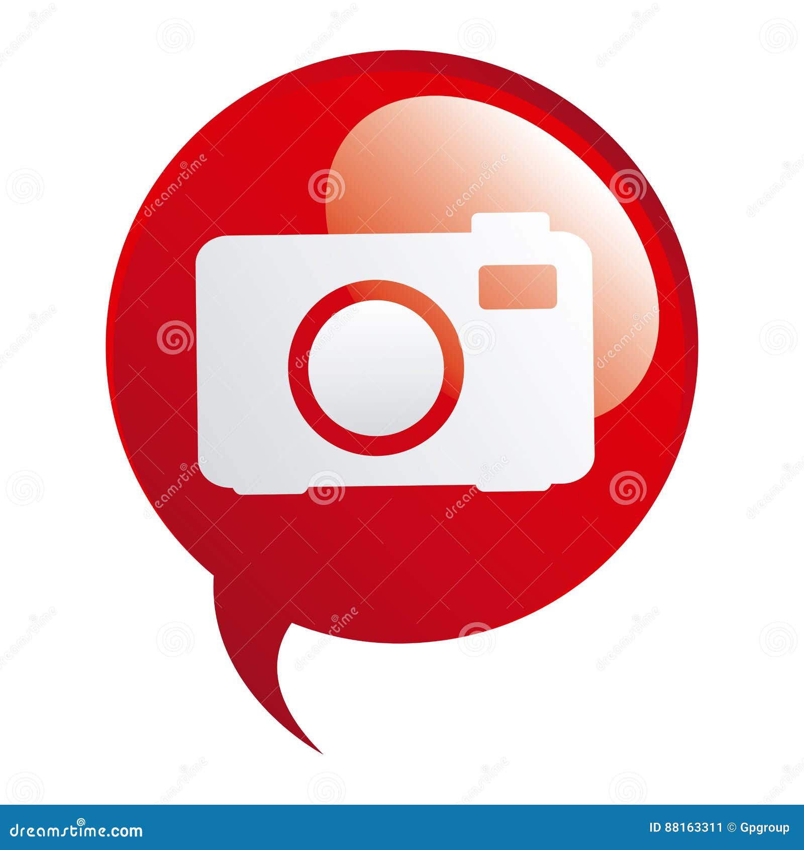Red Bubbles Camera Symbol Icon Stock Illustrations – 14 Red Bubbles ...