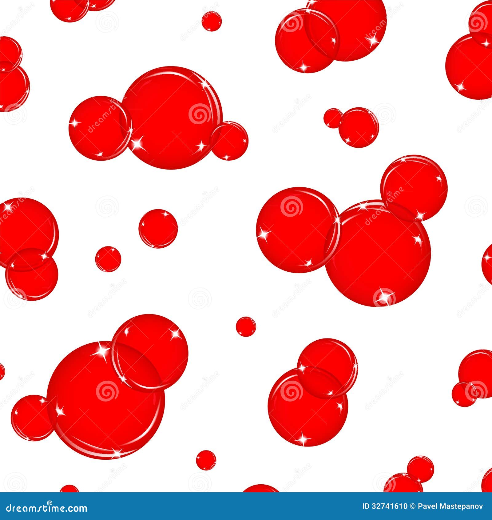 Red bubbles stock vector. Illustration of pattern, graphics - 32741610