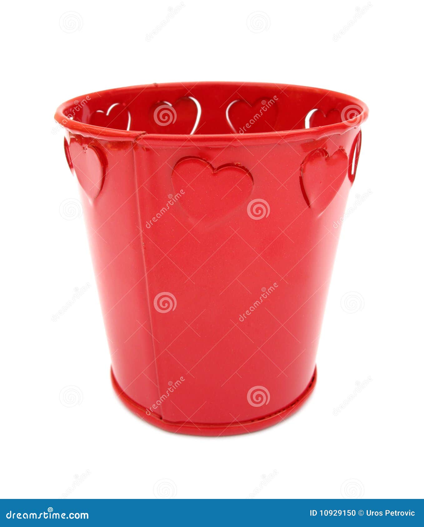 Red bucket stock photo. Image of round, bucket, hearts - 10929150