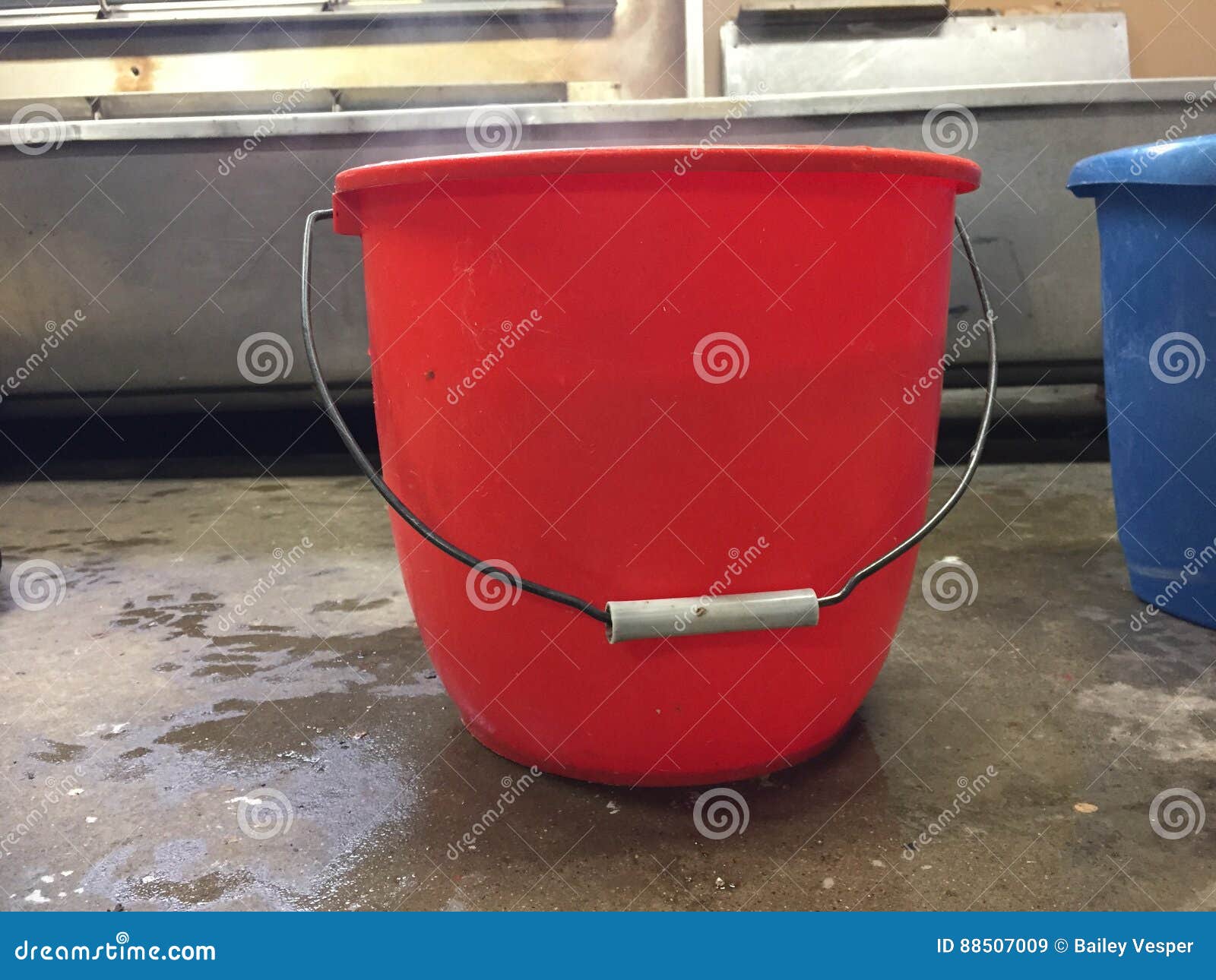 A red bucket stock image. Image of filled, water, bucket - 88507009