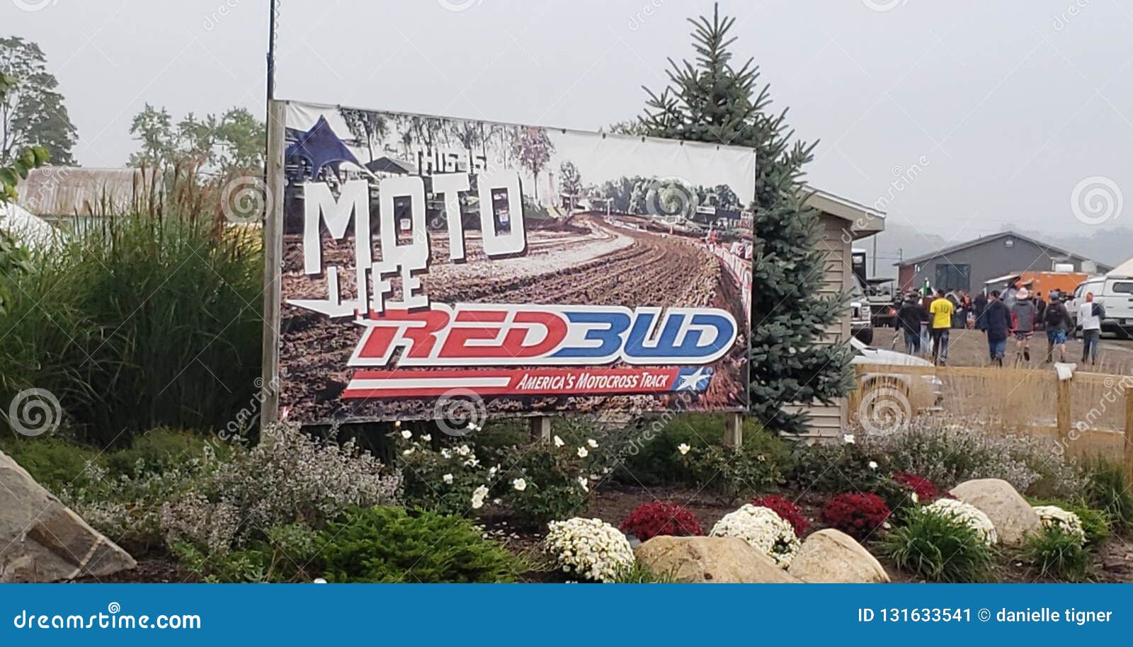 Red bud editorial photo. Image of track, sign, motocross - 131633541