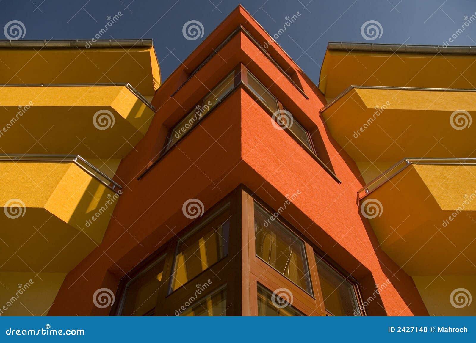 Red building stock photo. Image of innovative, holidays - 2427140