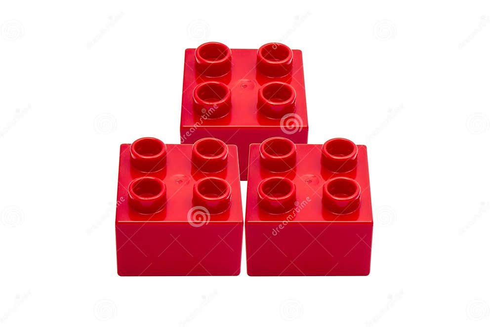 Red building blocks stock image. Image of block, group - 36905565