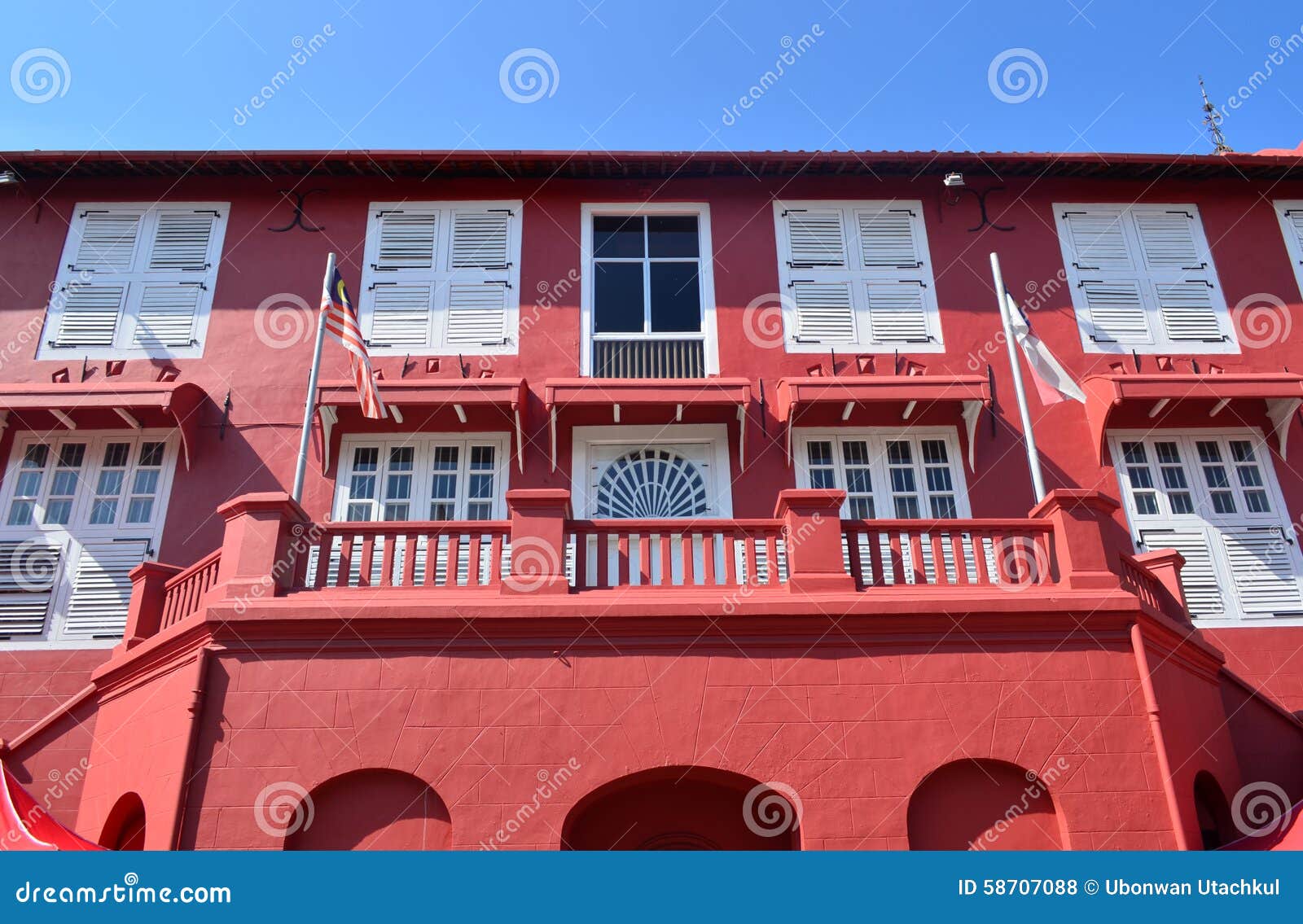 Red building stock photo. Image of buildings, architecture - 58707088