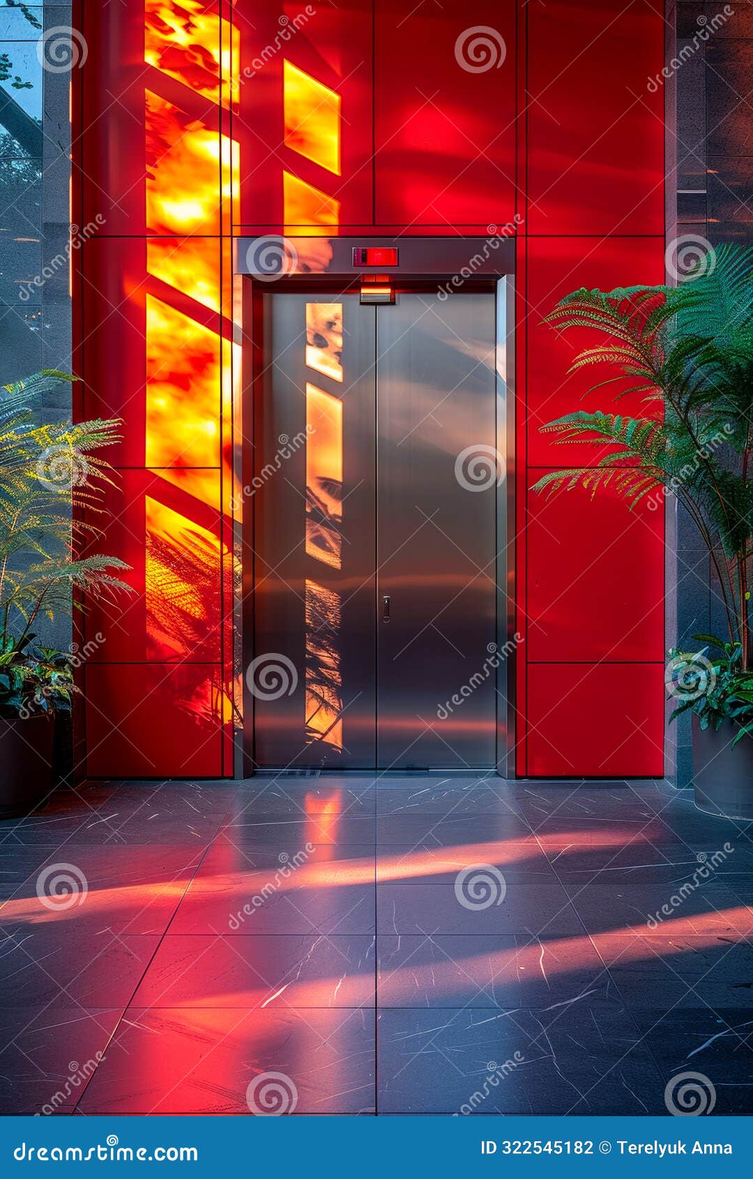 Silver Elevator In A Building With Open Door Royalty-Free Stock Photo ...