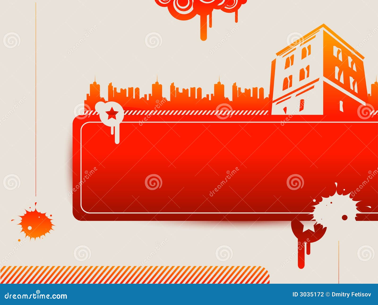 Red buildings stock vector. Illustration of decoration - 3035172