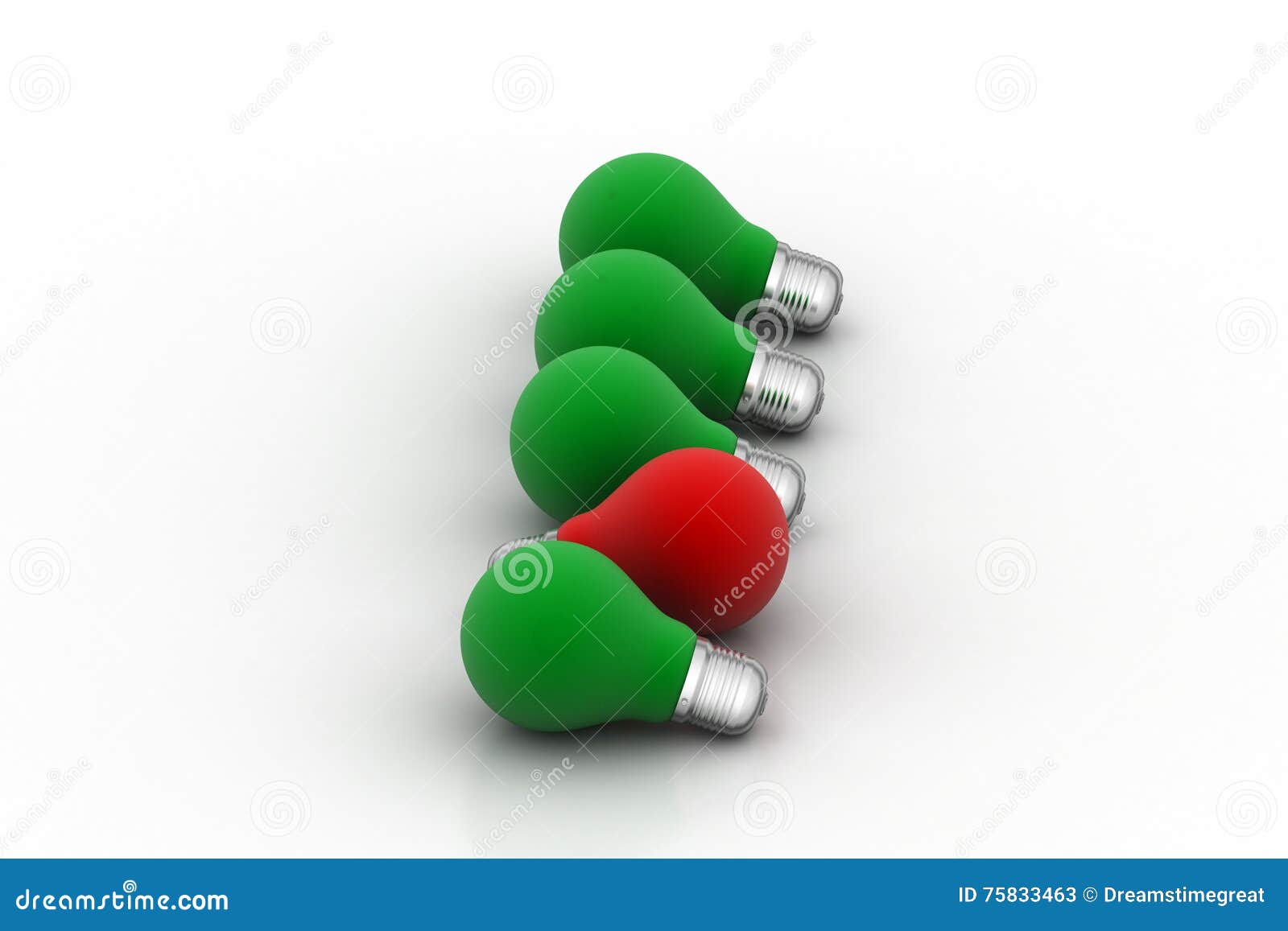 Red bulb and green bulb stock illustration. Illustration of ...
