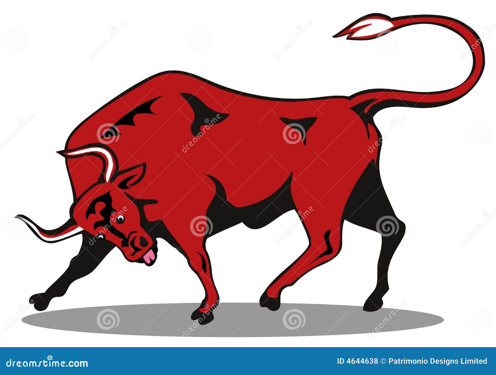 Roter Bullenkopf Logo