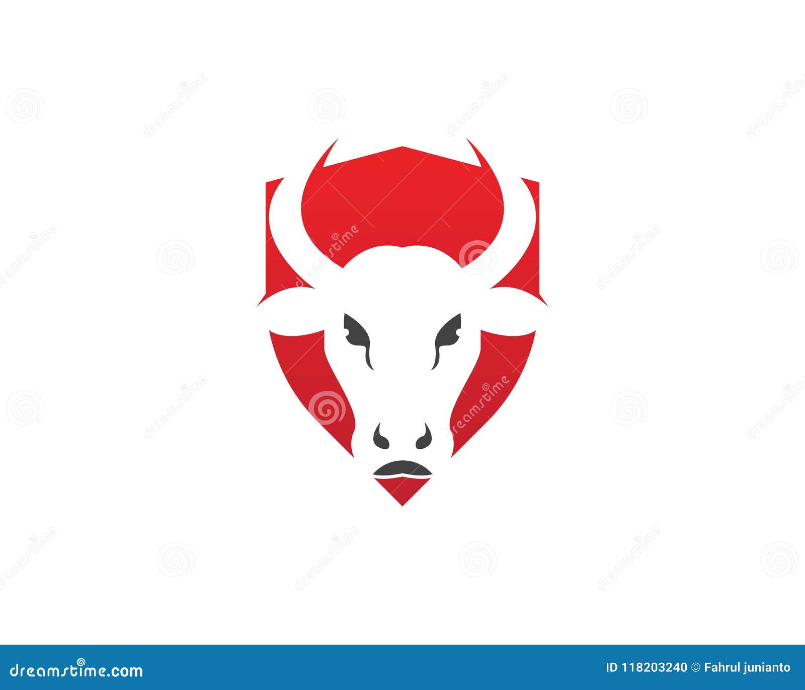 Red Bull Head Logo Design Template Stock Vector - Illustration of white ... Red Bull Head Logo Design Template Stock Vector - Illustration of white ...
