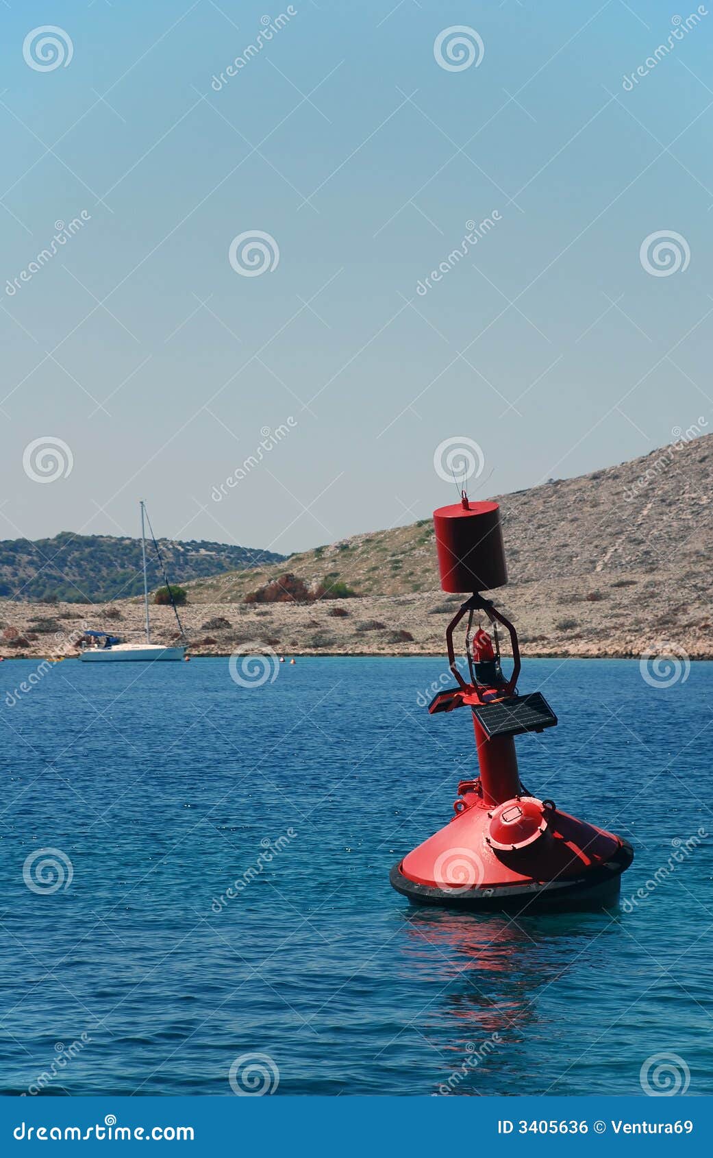 Red buoy stock photo. Image of water, boating, guide, marker - 3405636