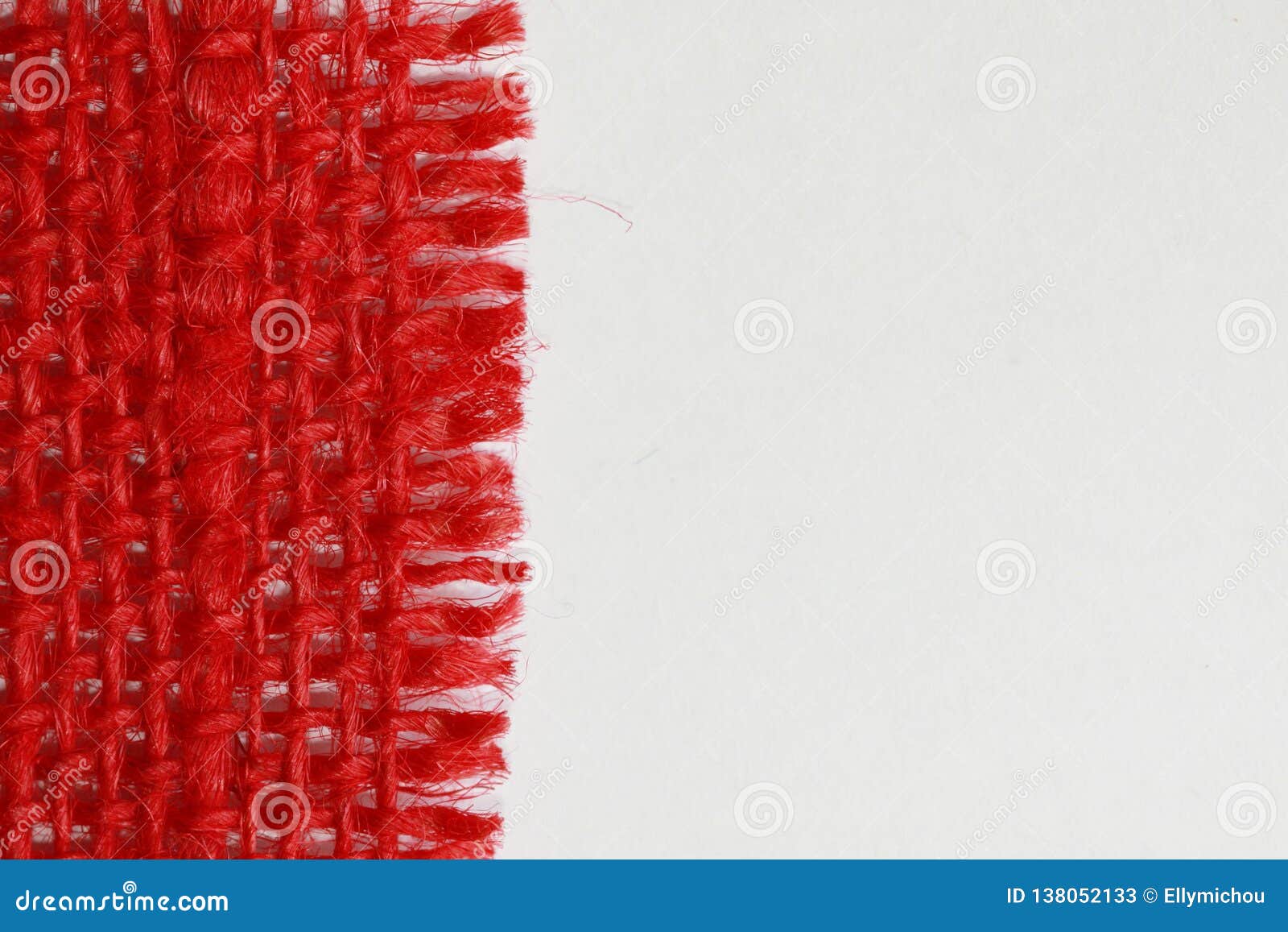 Red Burlap Cloth on White Background Stock Image - Image of twine ...