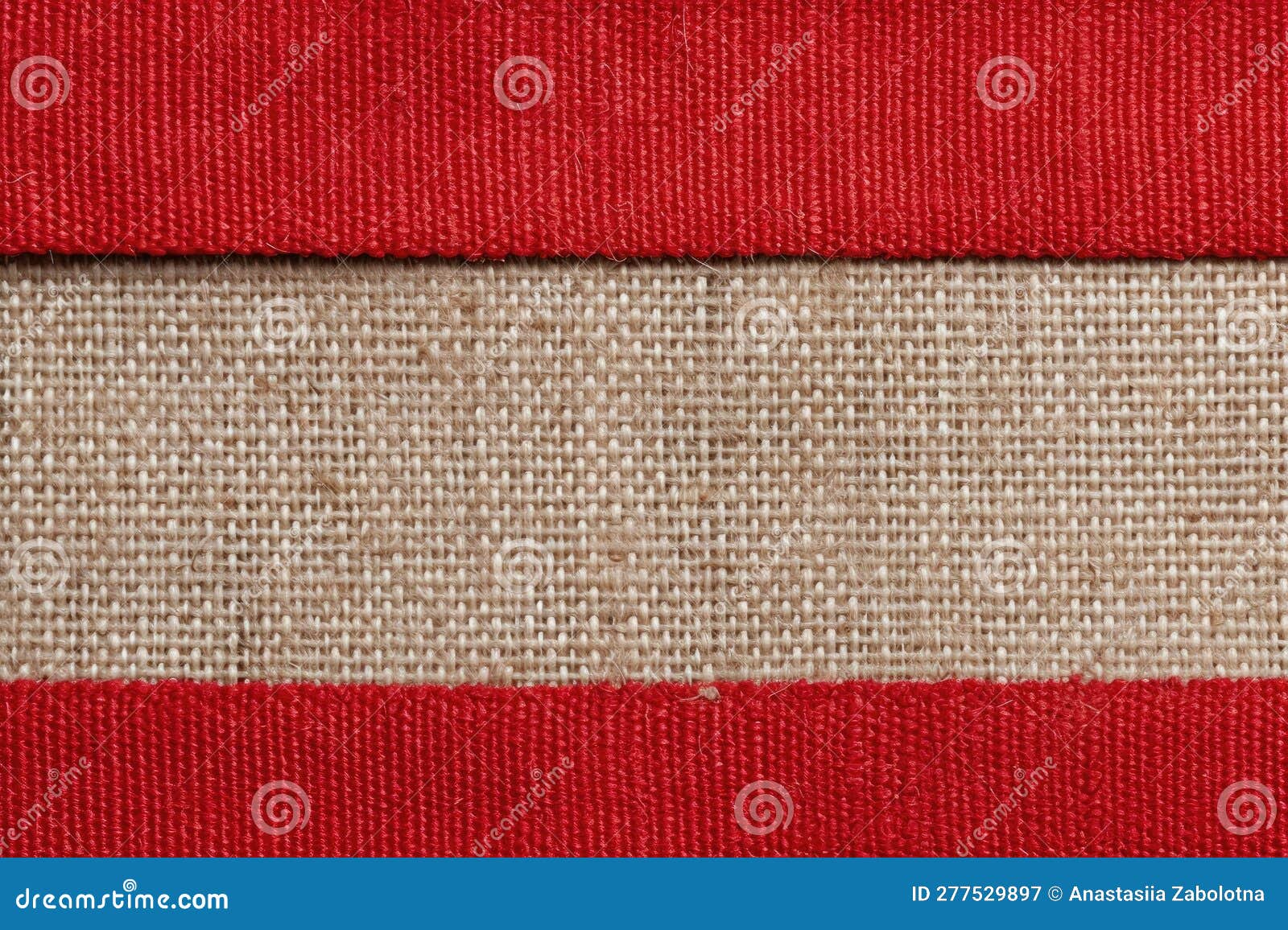 Red Burlap with White Trim Texture. Space for Text. Generative AI Stock ...