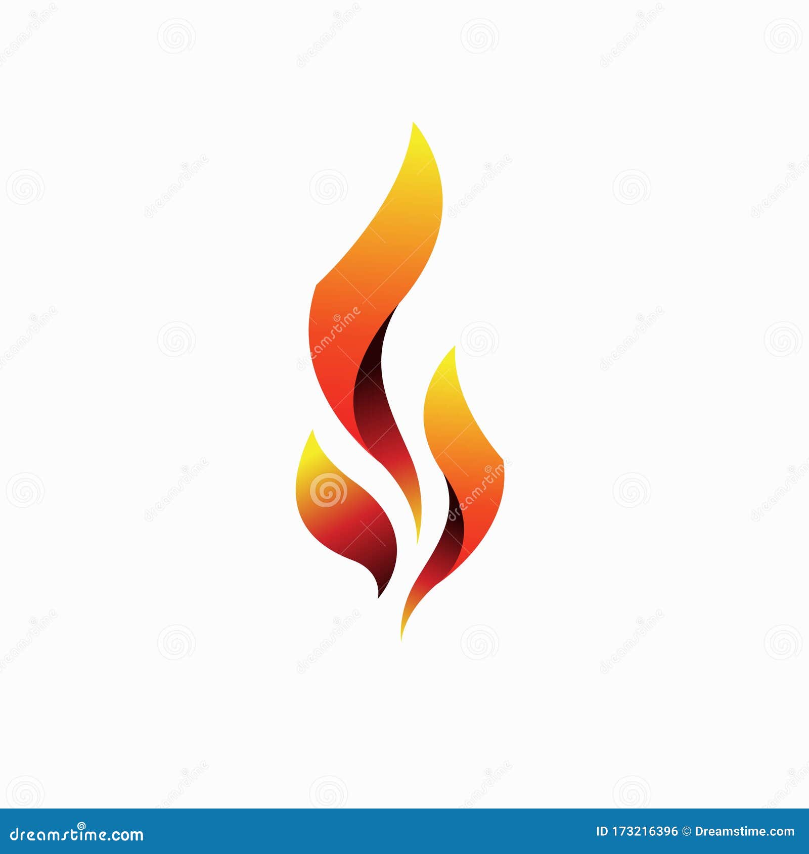 Red Burning Fire Flame Logo Design Vector Template Stock Vector ...