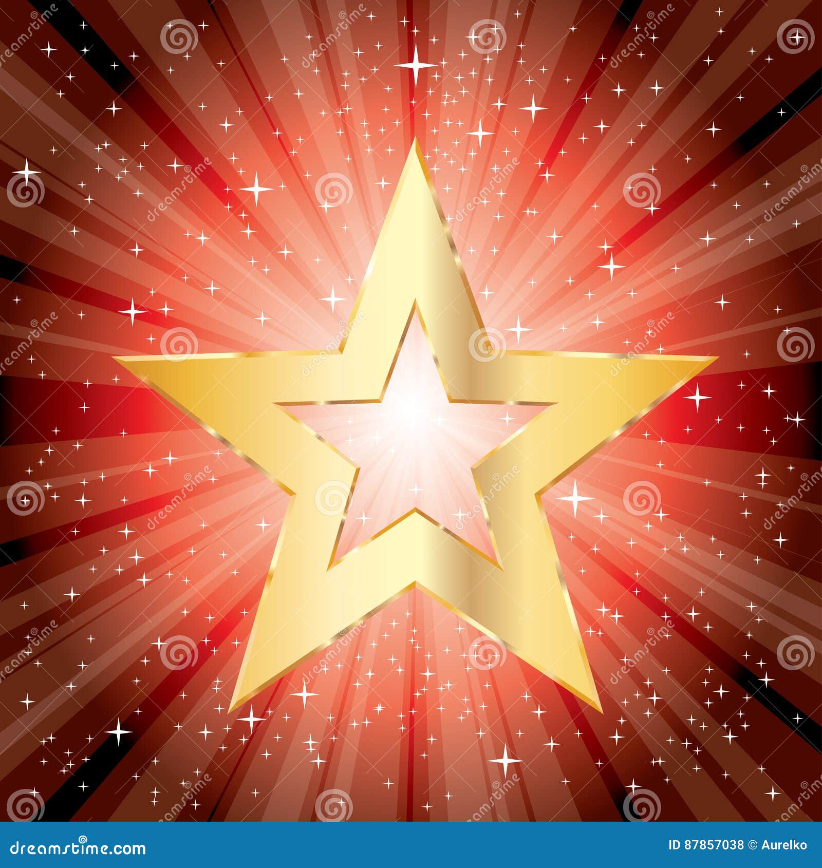 Red burst fat star stock vector. Illustration of circus - 87857038